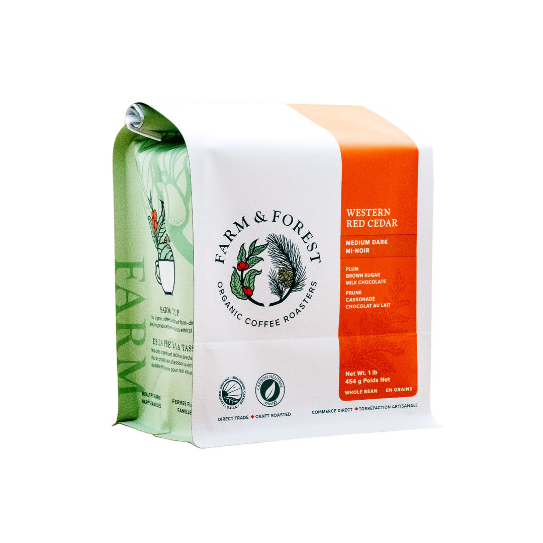 Organic Western Red Cedar Coffee – Farm & Forest Organic Coffee Roasters