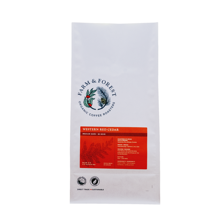 Organic Western Red Cedar Coffee – Farm & Forest Organic Coffee Roasters